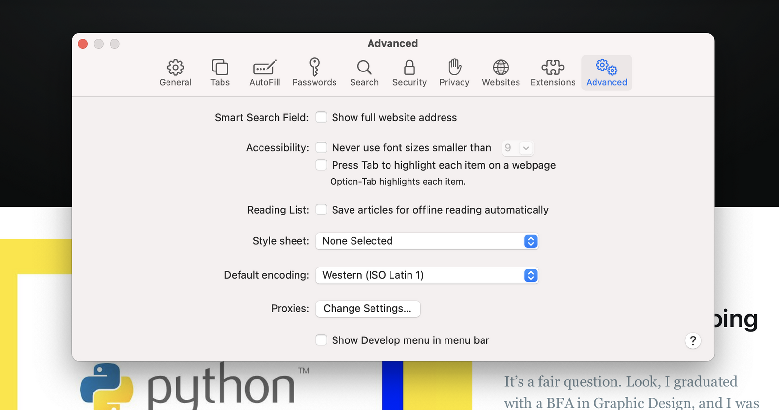 Quick Tip: Getting Developer Tools in Safari