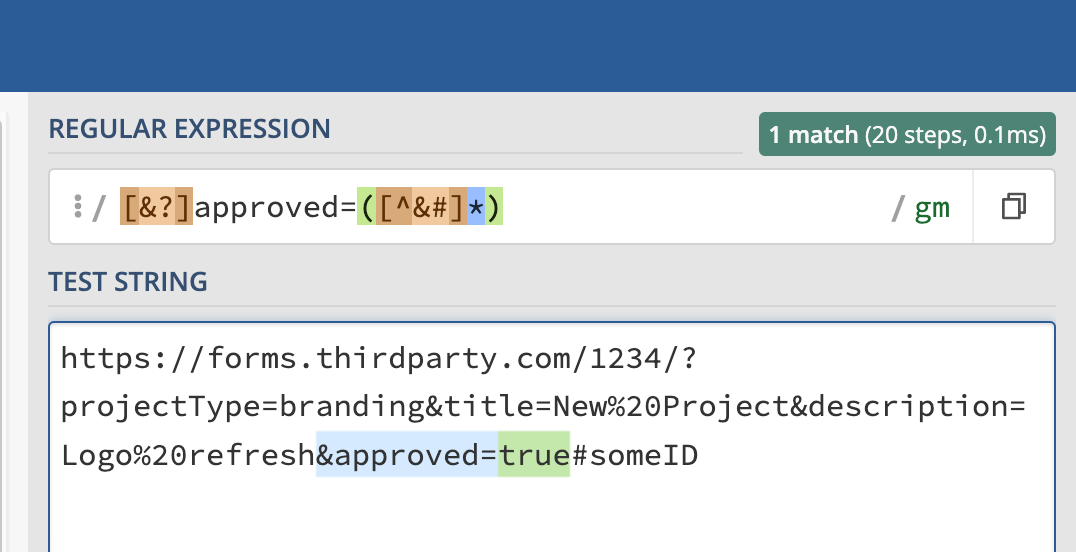 How To Get The Value Of A Specific Url Parameter With Regex