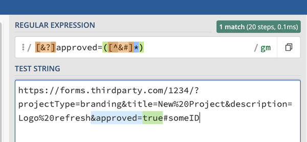 How To Get The Value Of A Specific Url Parameter With Regex